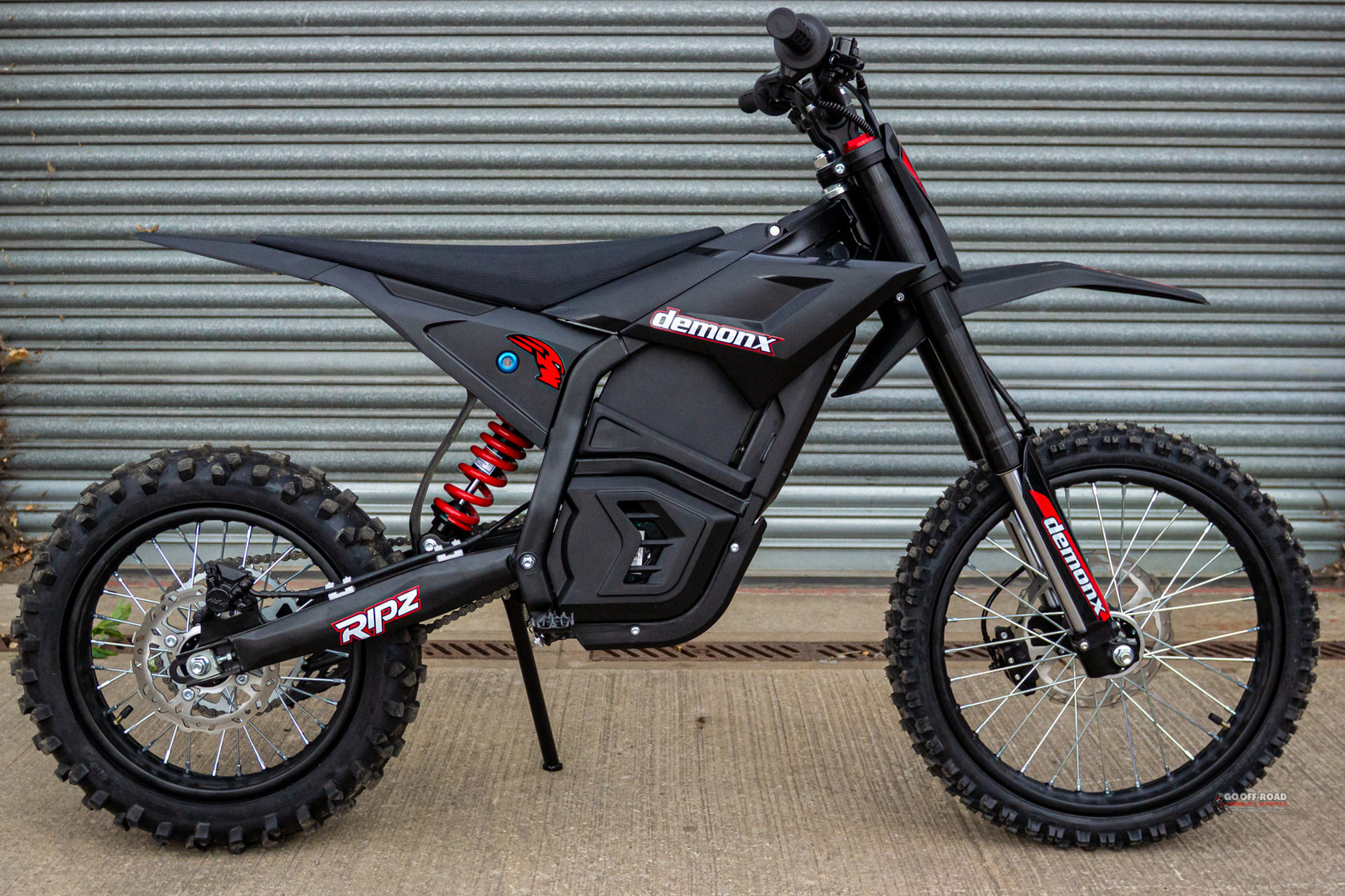 DEMON X RIPZ 72V ELECTRIC BIKE 17" / 14" – Go Off Road Barnsley