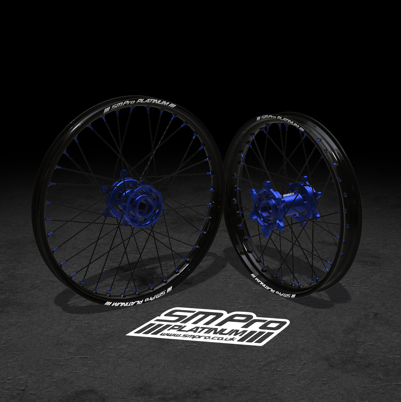 SM PRO ULTRA BEE WHEEL SET 21/18" STANDARD BLUE/BLUE COMBO – Go Off ...