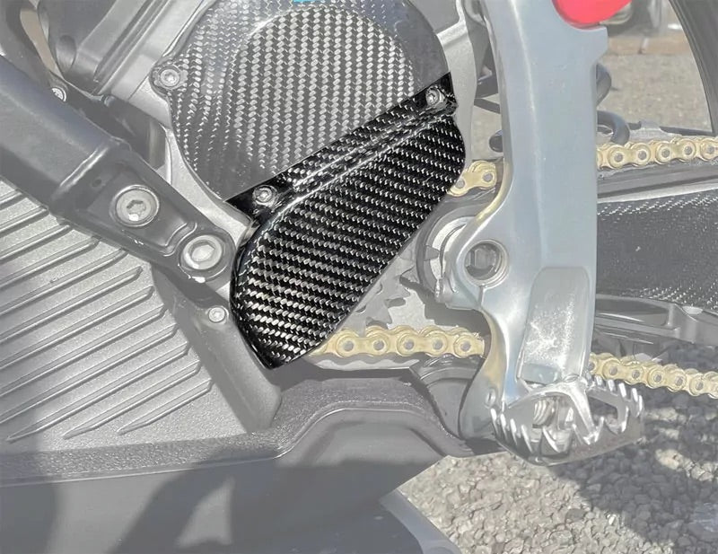 PRO-CARBON STARK VARG FRONT SPROCKET COVER – Go Off Road Barnsley