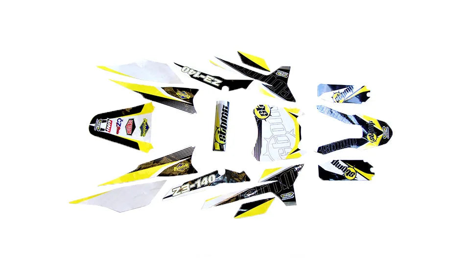 STOMP 140cc Standard Graphics - Yellow/Black – Go Off Road Barnsley